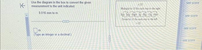 Solved Use the diagram in the box to convert the given | Chegg.com