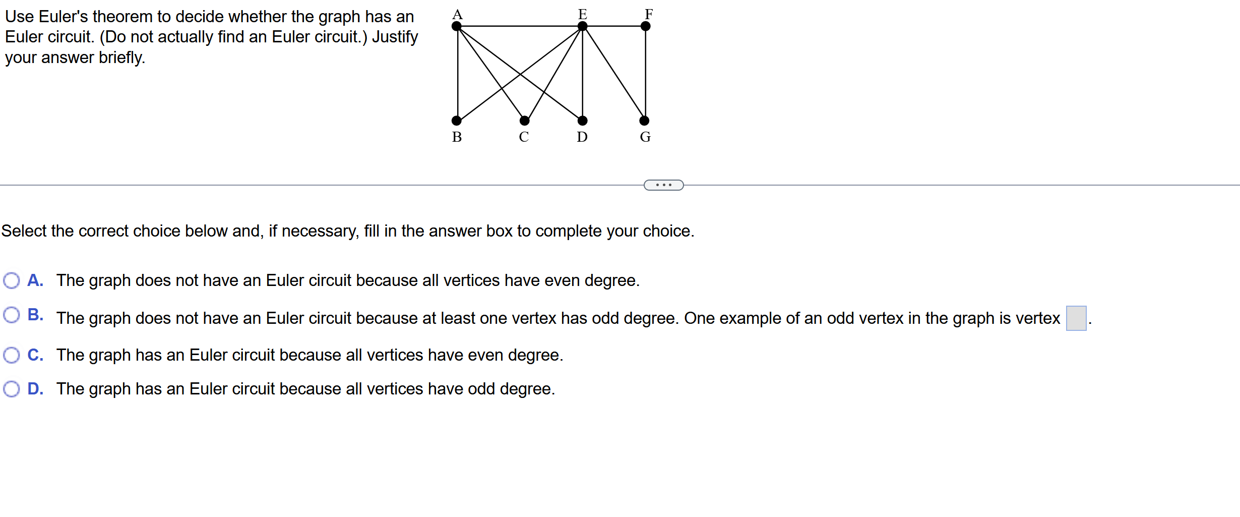 Solved Use Euler's theorem to decide whether the graph has | Chegg.com Solved Use Euler's theorem to decide whether the graph has | Chegg.com