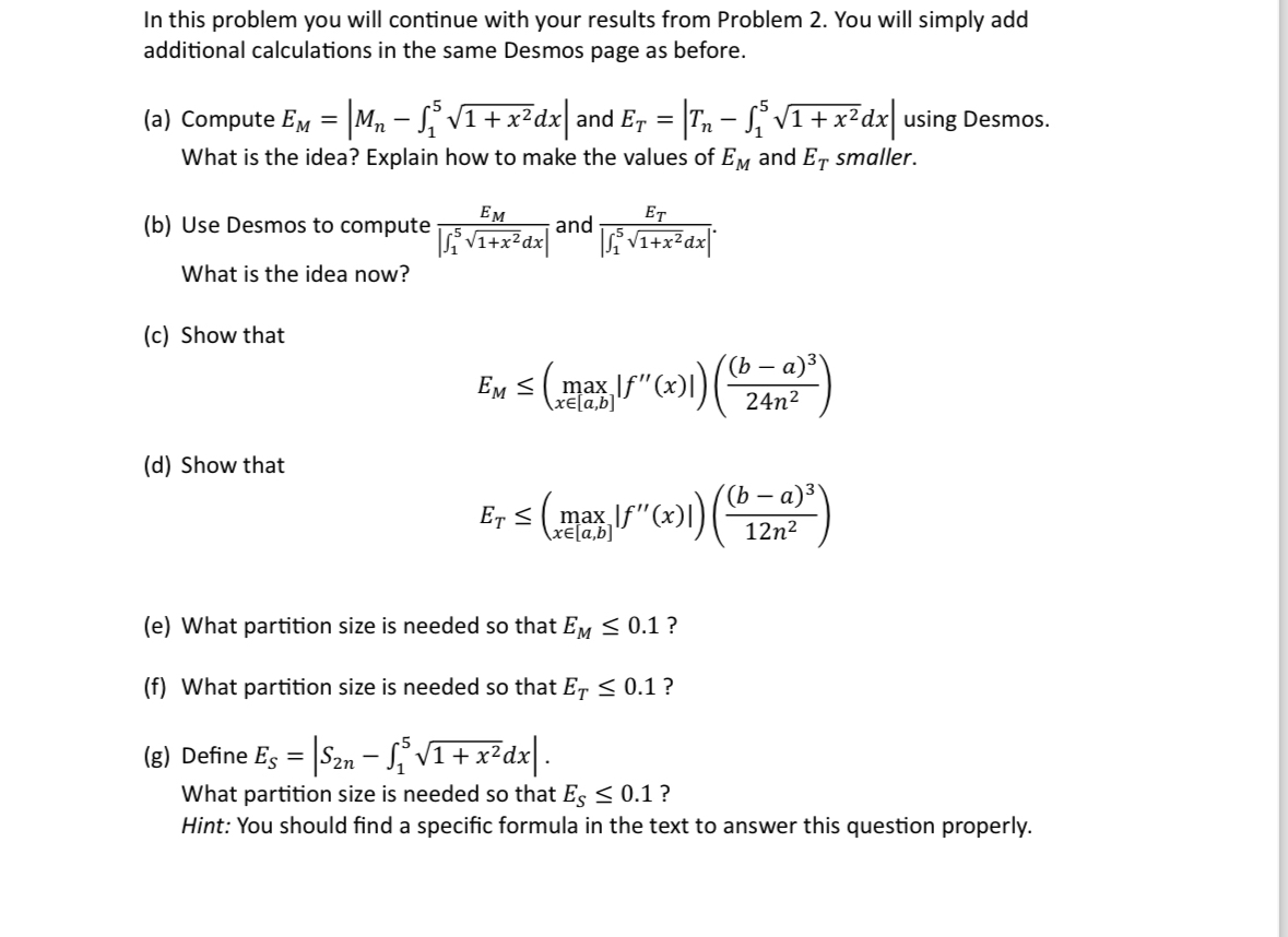 Solved In this problem you will continue with your results | Chegg.com