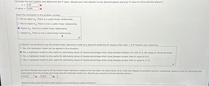 Solved solve part a, solve for t and p value then solve part | Chegg.com