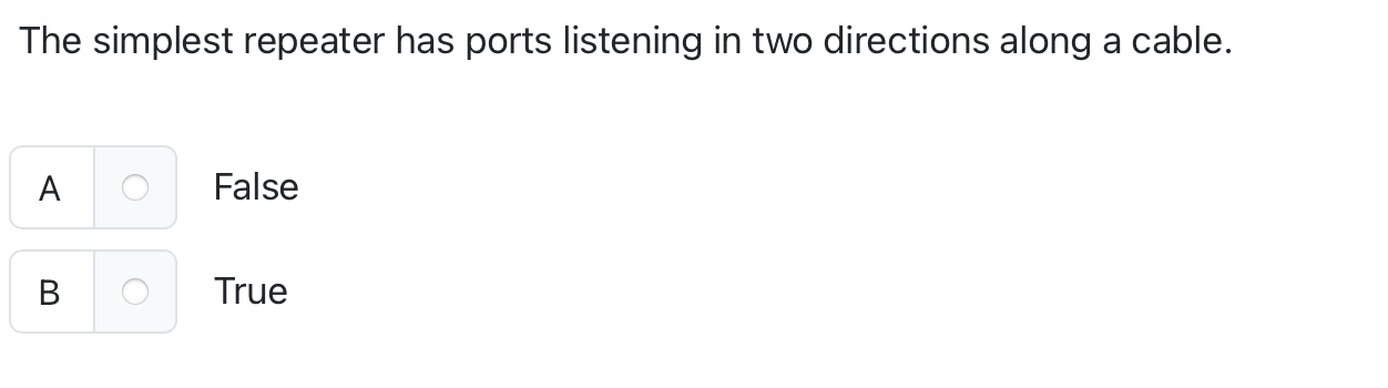 Solved The simplest repeater has ports listening in two | Chegg.com