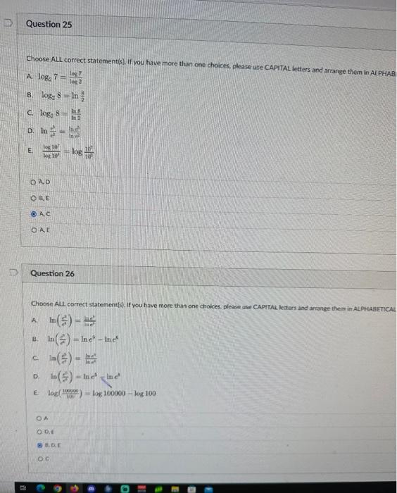 Solved Choose ALL correct statement(s). If vou have more | Chegg.com