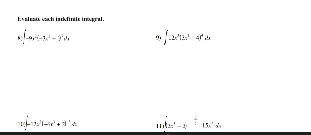 Solved Evaluate each indefinite | Chegg.com