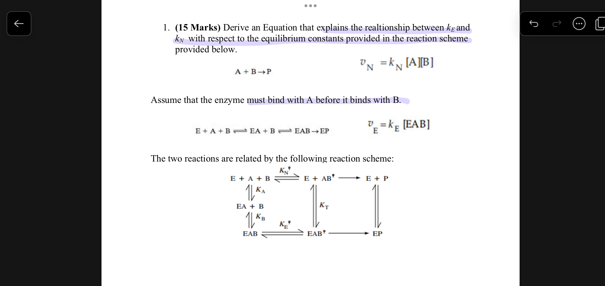 Solved (15 ﻿Marks) ﻿Derive an Equation that explains the | Chegg.com