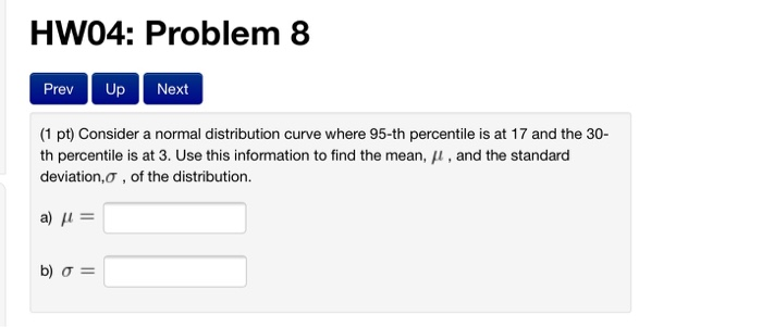 Solved HW04: Problem 1 Prev Up Next (1 pt) Determine the | Chegg.com