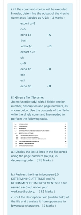 Assuming that you executed the command lines in the | Chegg.com