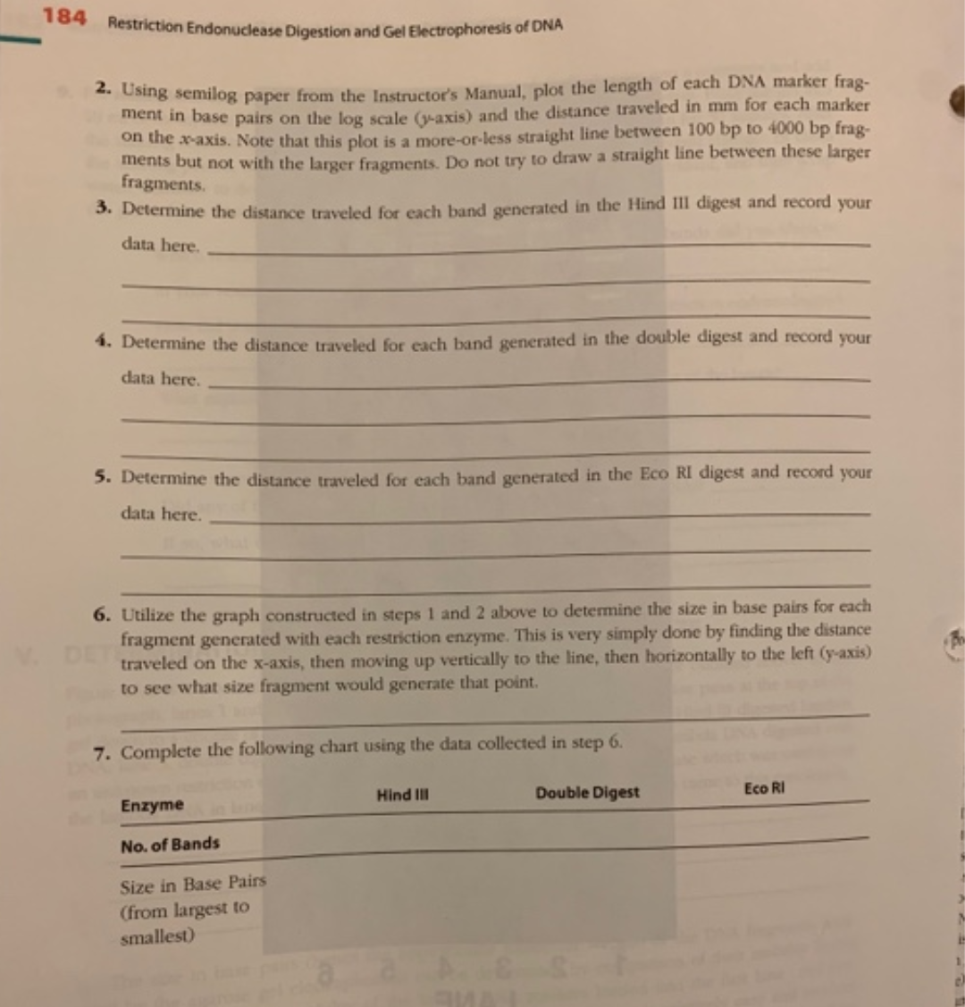 Solved 2. ﻿Using semilog paper from the Instructor's Manual, | Chegg.com