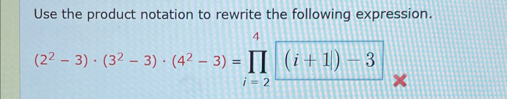 Solved Use the product notation to rewrite the following | Chegg.com