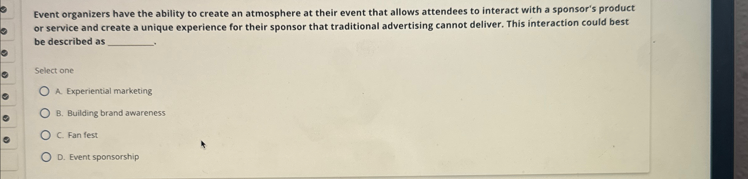 Solved Event organizers have the ability to create an | Chegg.com