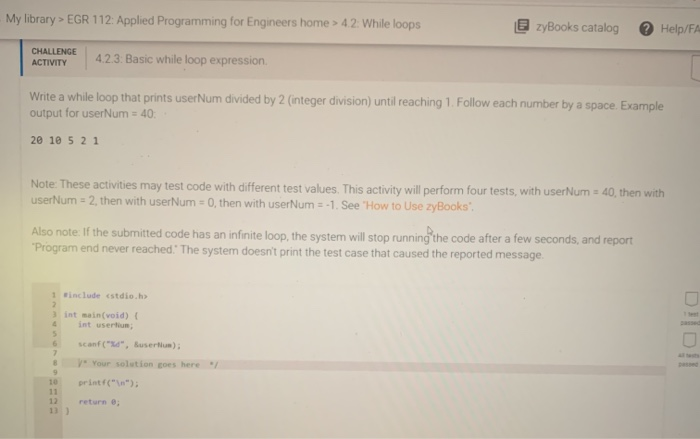 Solved My library > EGR 112: Applied Programming for | Chegg.com
