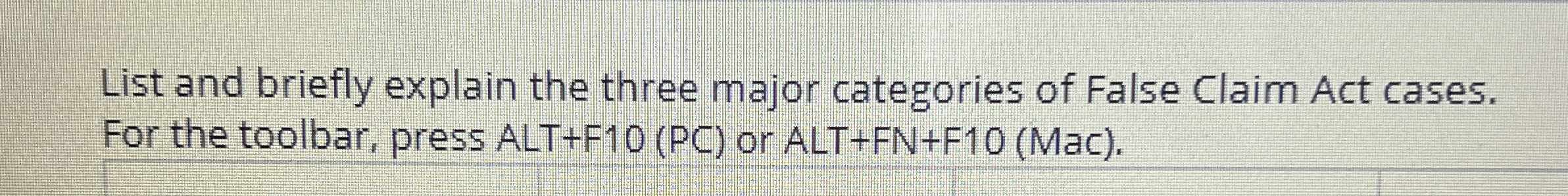 Solved List and briefly explain the three major categories | Chegg.com