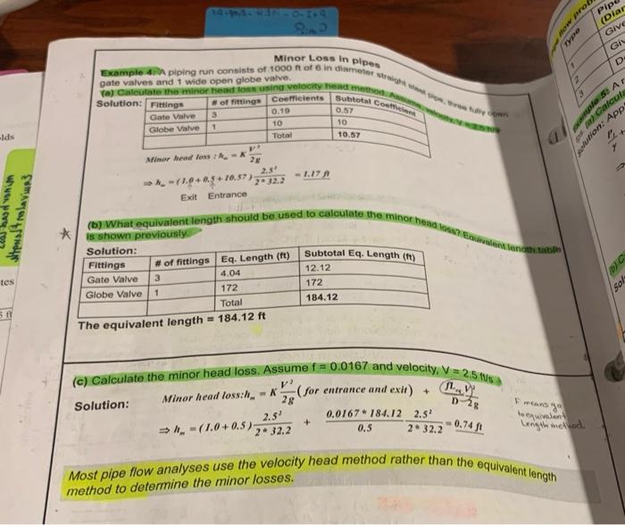 Solved Hi- I need to explain total length vs. equivalent | Chegg.com
