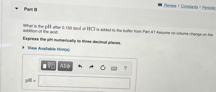Solved When a solution contains a weak acid and its | Chegg.com