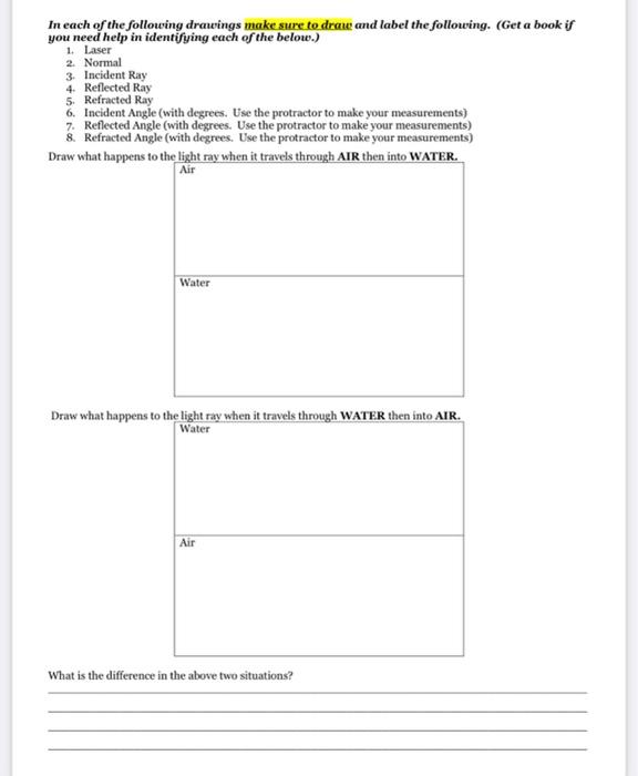 Solved In each of the following drawings make sure to draw | Chegg.com