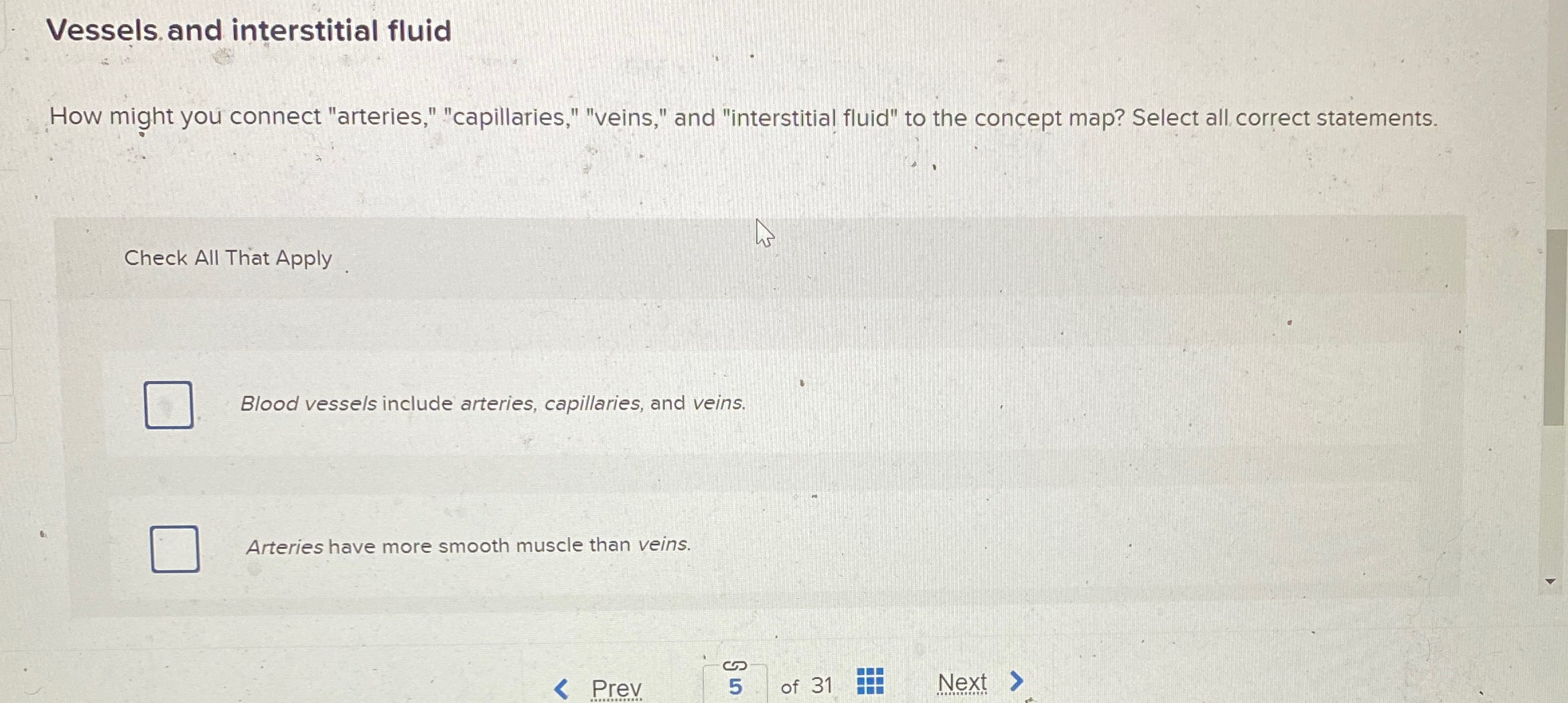 Solved Vessels. and interstitial fluidHow might you connect | Chegg.com