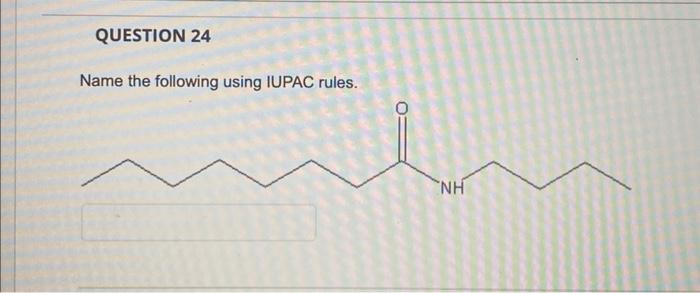 Solved Name the following using IUPAC rules. | Chegg.com