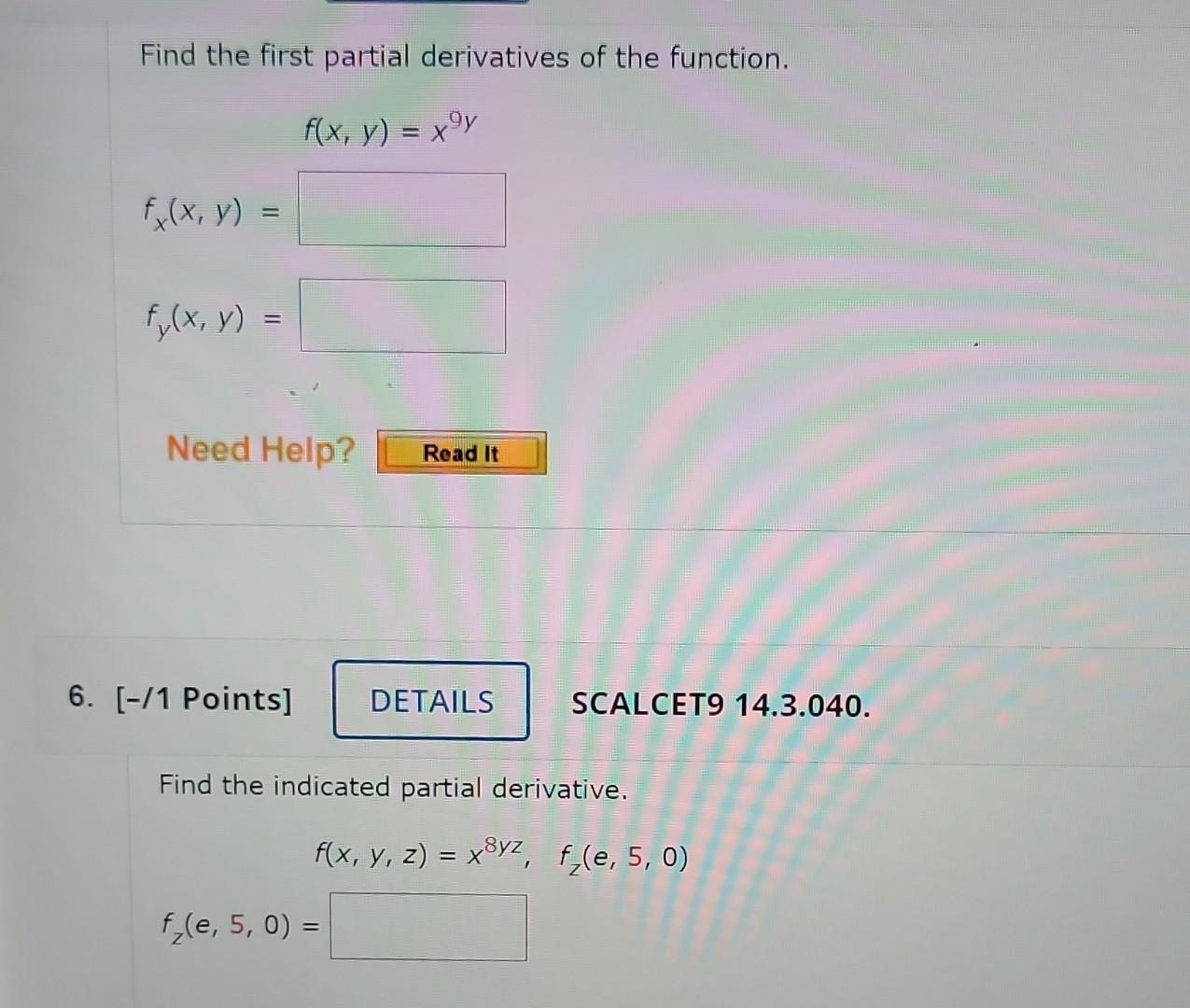 Solved Find the first partial derivatives of the function. | Chegg.com