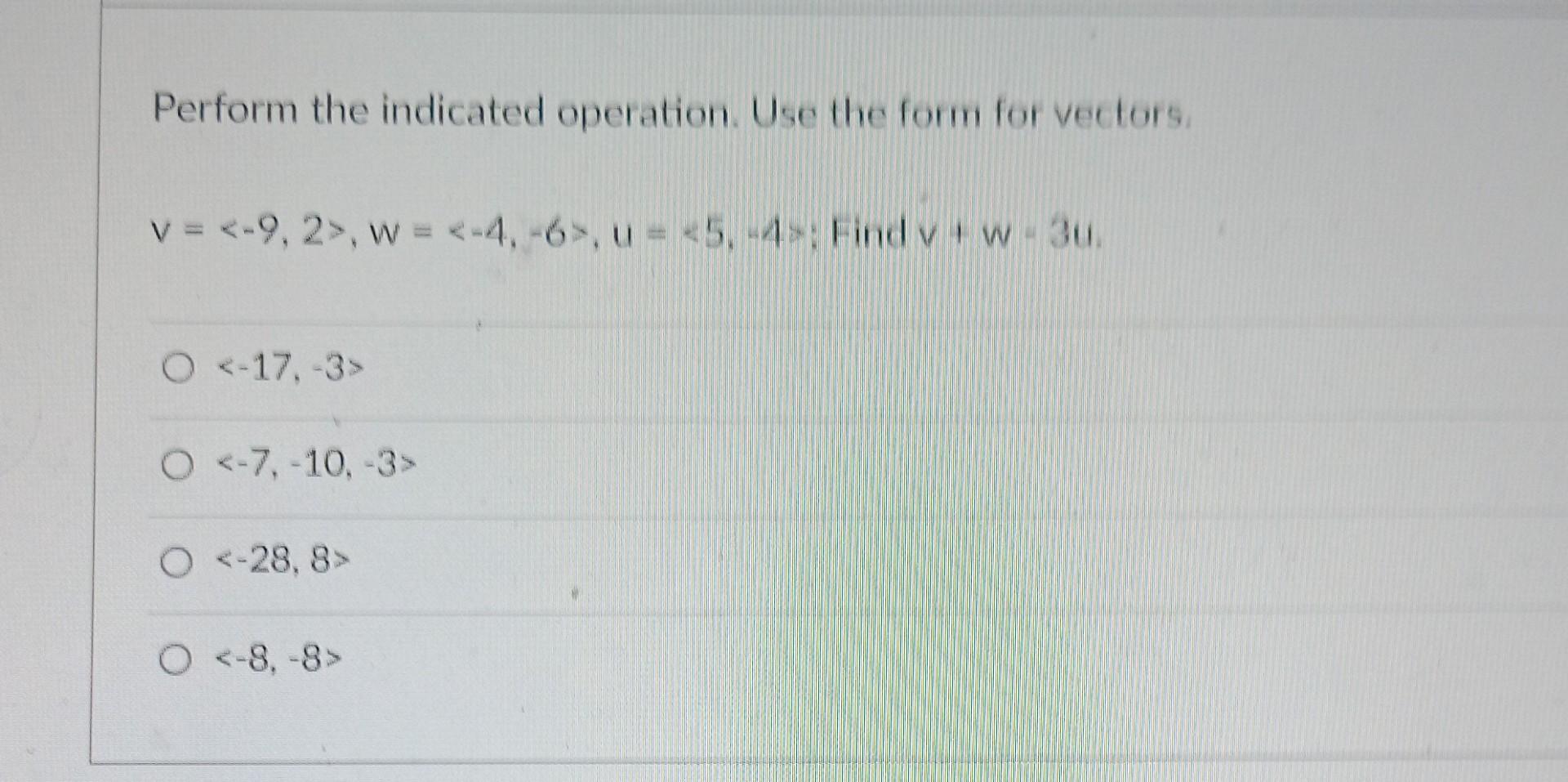 Solved Perform the indicated operation. Use the form for | Chegg.com