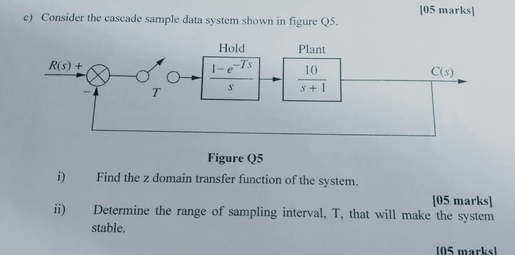 Solved c) ﻿Consider the cascade sample data system shown in | Chegg.com