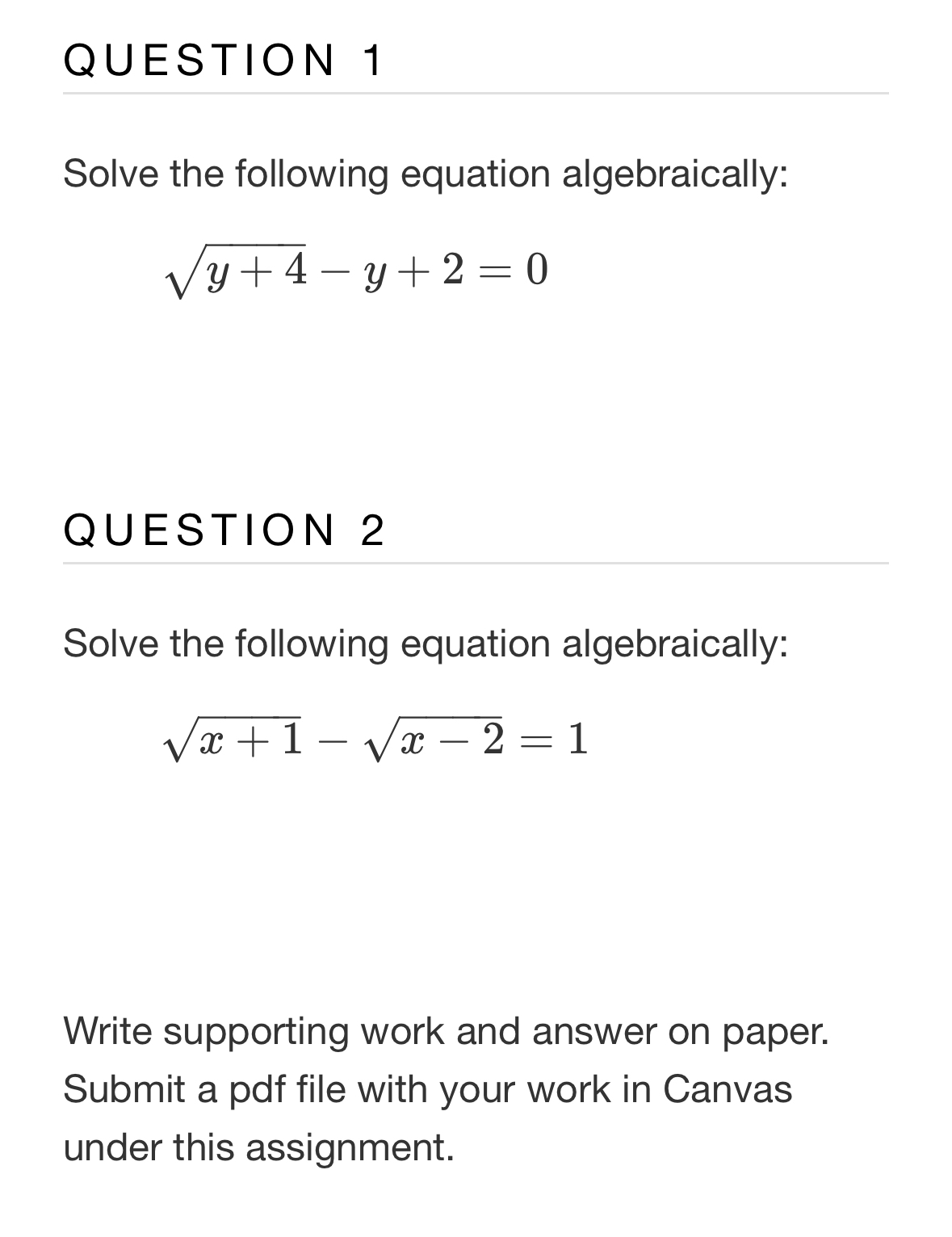 Solved QUESTION 1Solve the following equation | Chegg.com Solved QUESTION 1Solve the following equation | Chegg.com