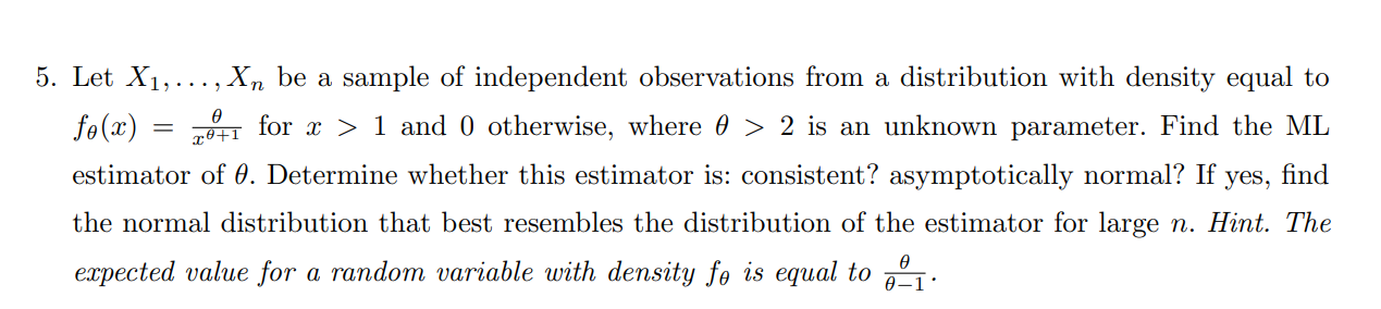 Solved Let x1,dots,xn ﻿be a sample of independent | Chegg.com