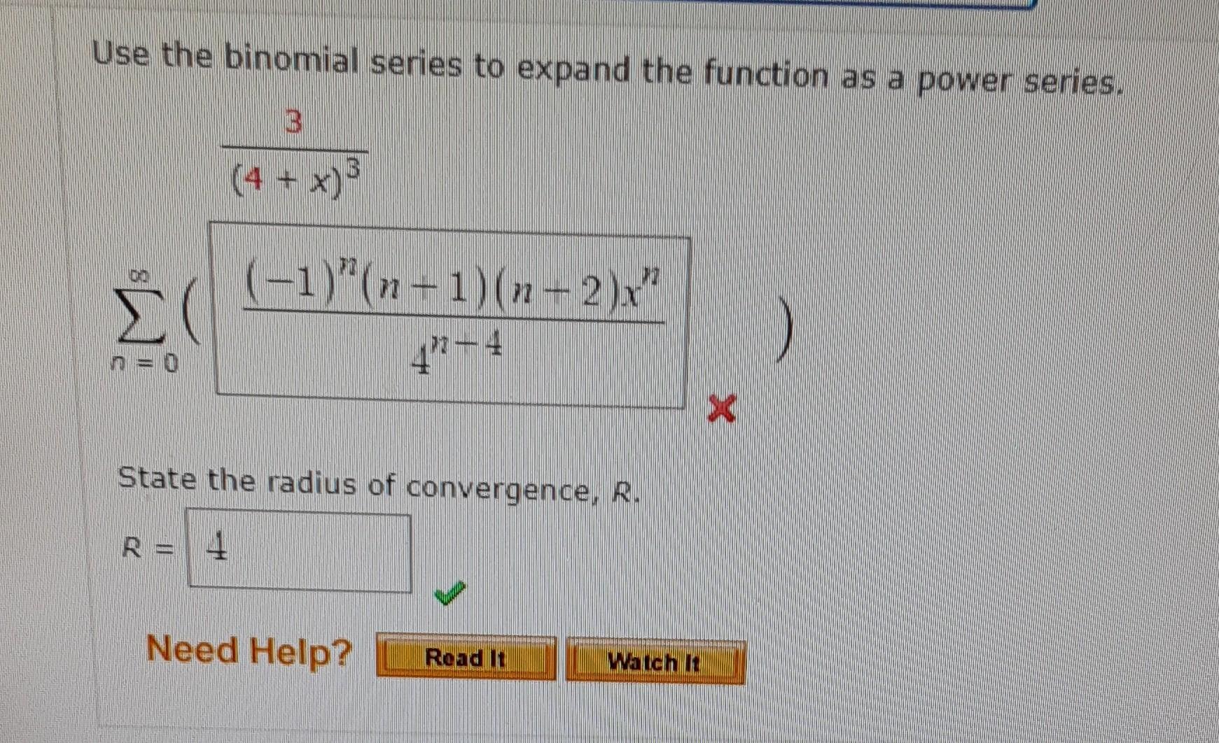 Solved Use the binomial series to expand the function as a | Chegg.com