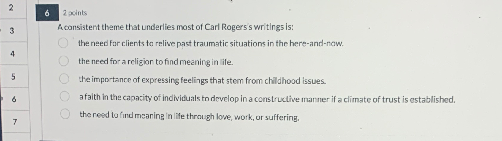 Solved 262 ﻿points3A consistent theme that underlies most of | Chegg.com