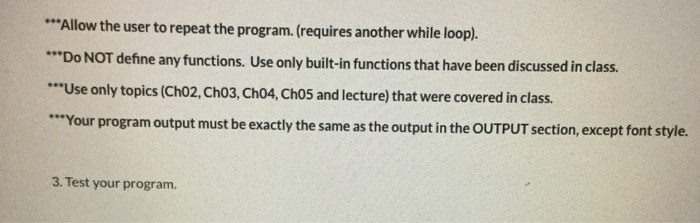 Solved 2. Write a program that uses while loops to perform | Chegg.com