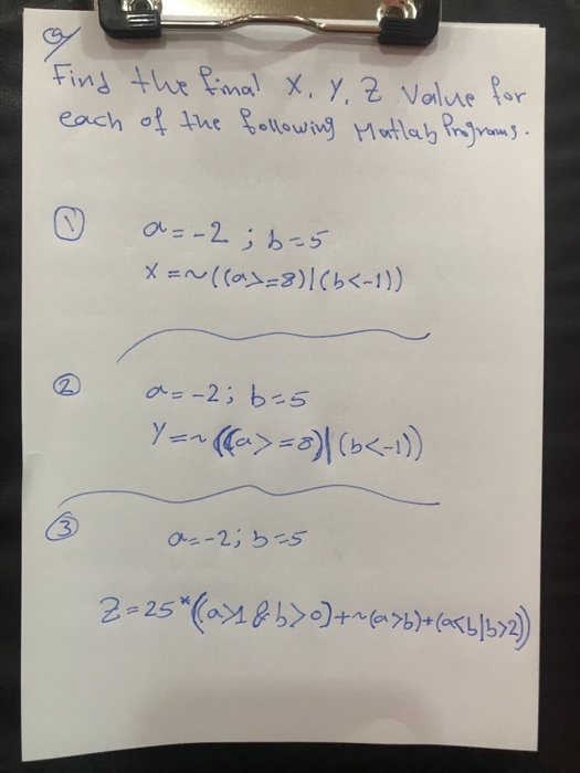 Solved of Find the final X, Y, Z value for each of the | Chegg.com