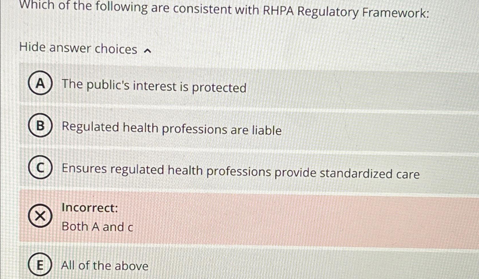 Solved Which of the following are consistent with RHPA | Chegg.com