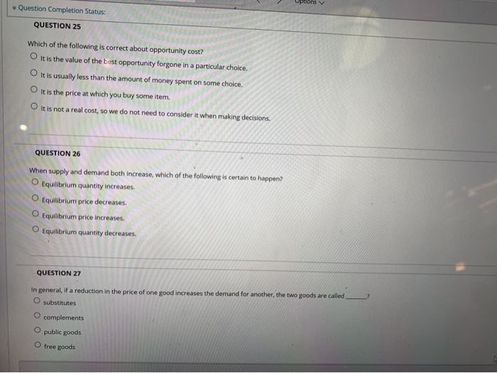 Solved Question Completion Status: QUESTION 1 Consider the | Chegg.com