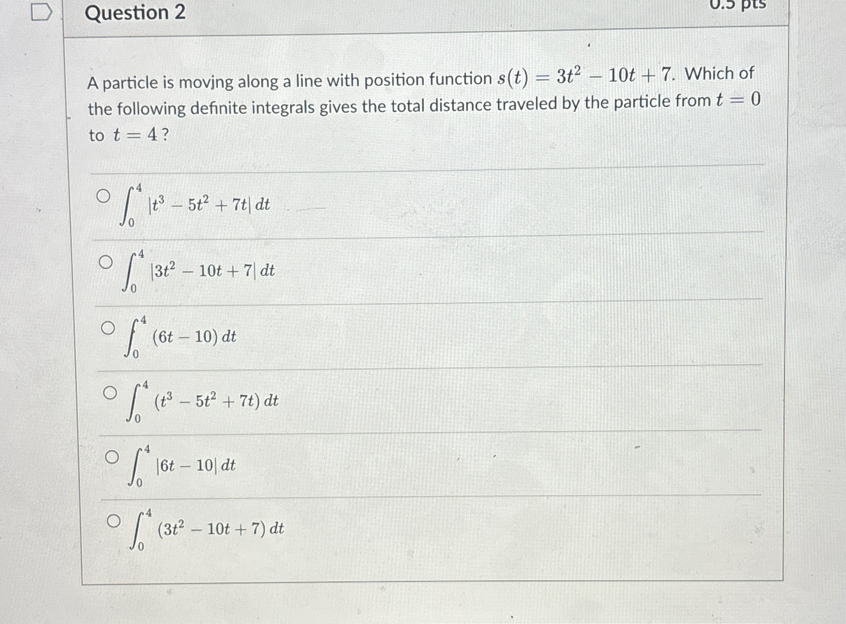 Solved Question 2A particle is moving along a line with | Chegg.com