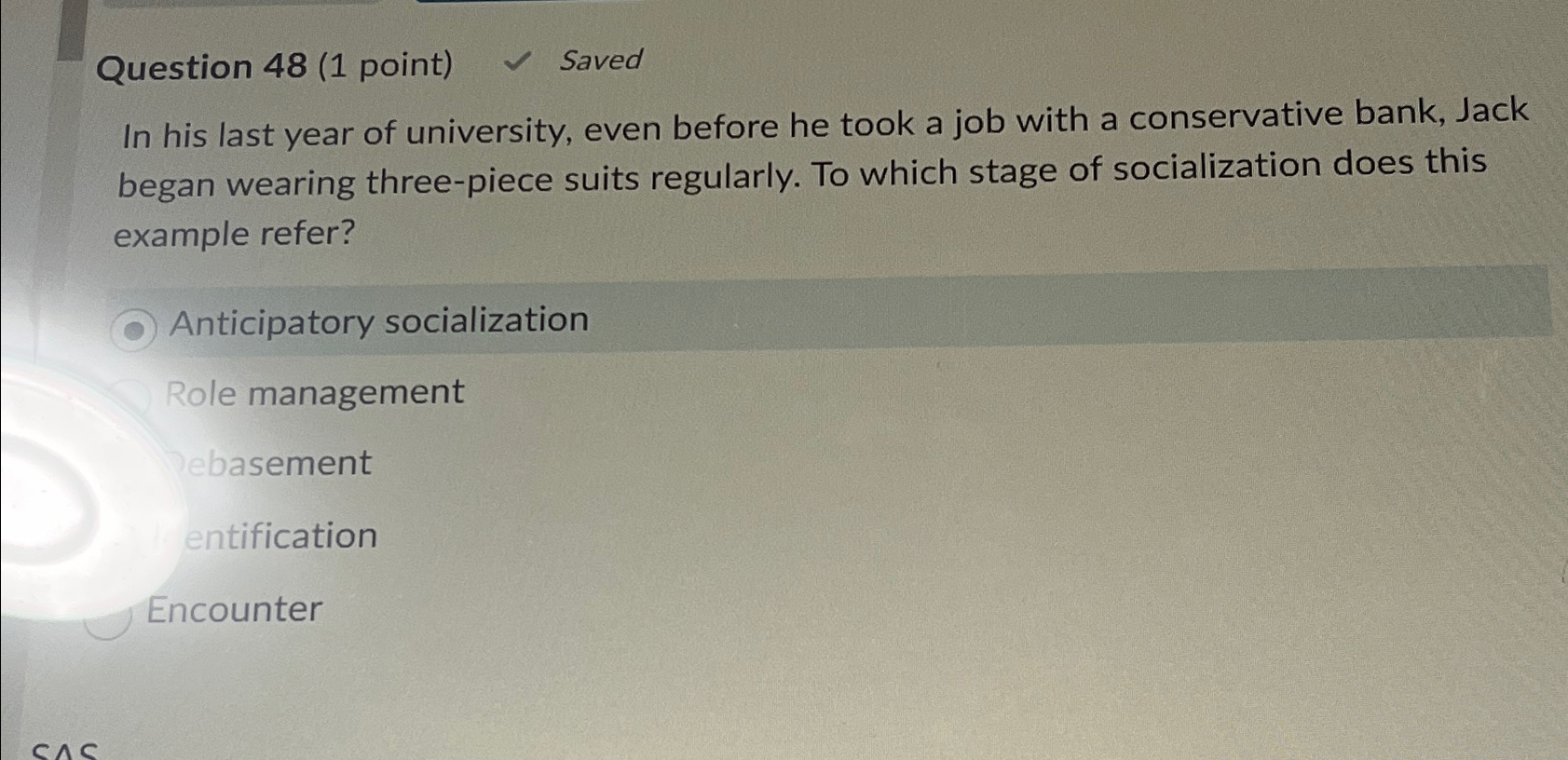 Solved Question 48 (1 ﻿point) ﻿SavedIn his last year of | Chegg.com