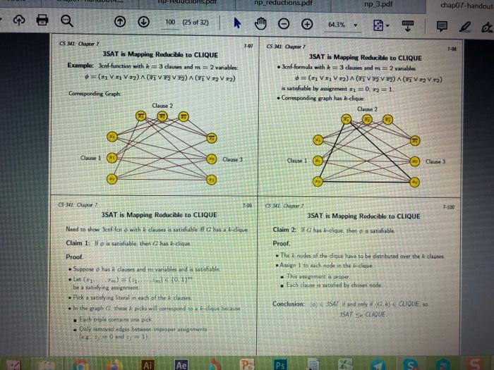 Solved Reduction 4. Consider the following chain of | Chegg.com