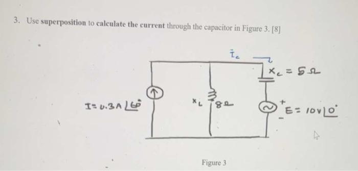 Solved 3. Use superposition to calculate the current through | Chegg.com