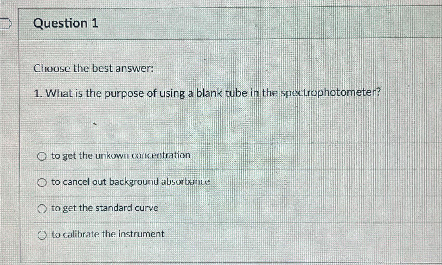 Solved Question 1Choose the best answer:What is the purpose | Chegg.com
