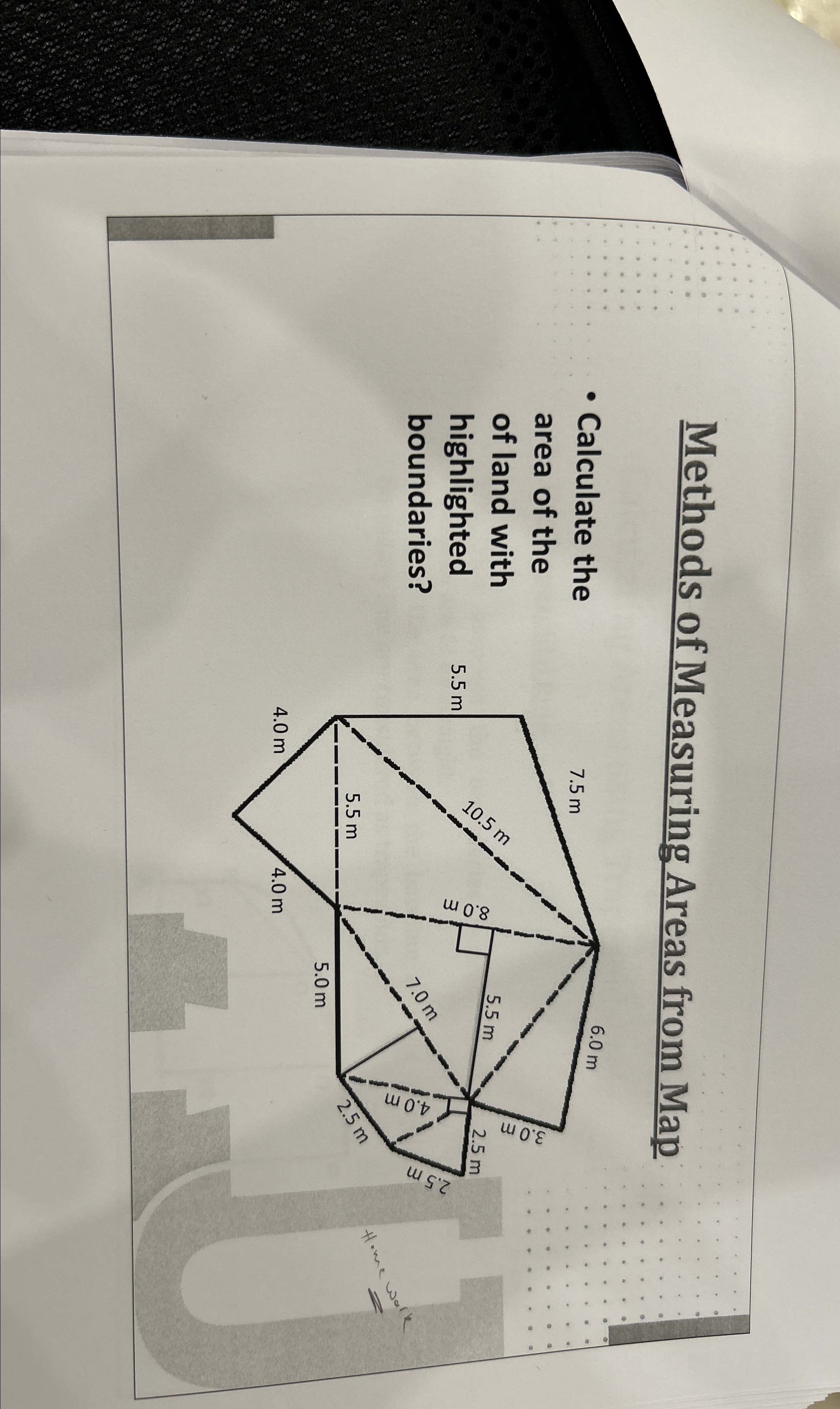 Methods of Measuring Areas from MapCalculate the area | Chegg.com