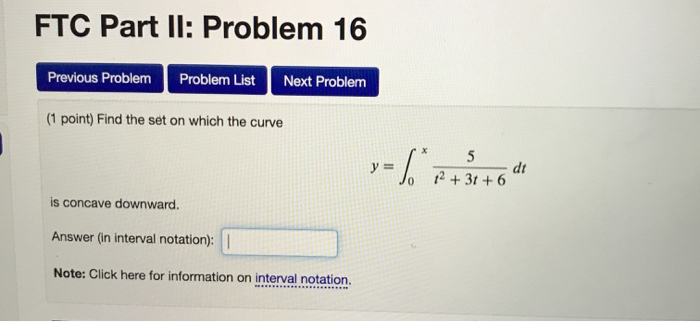 Solved Ftc Part Ii Problem 10 Previous Problem Problem List 