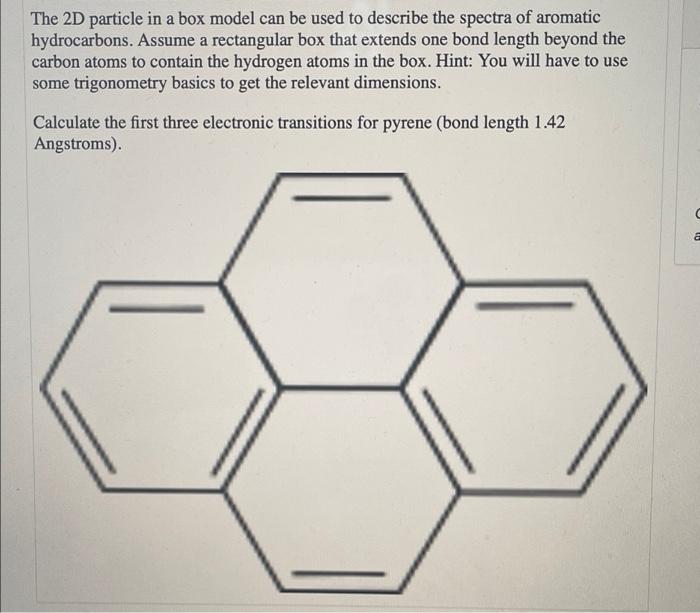 Solved The 2D particle in a box model can be used to | Chegg.com