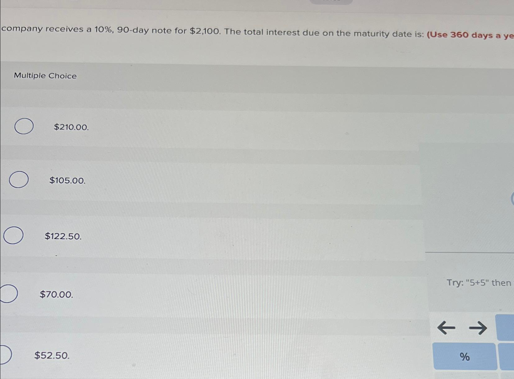 Solved company receives a 10%,90-day note for $2,100. ﻿The | Chegg.com