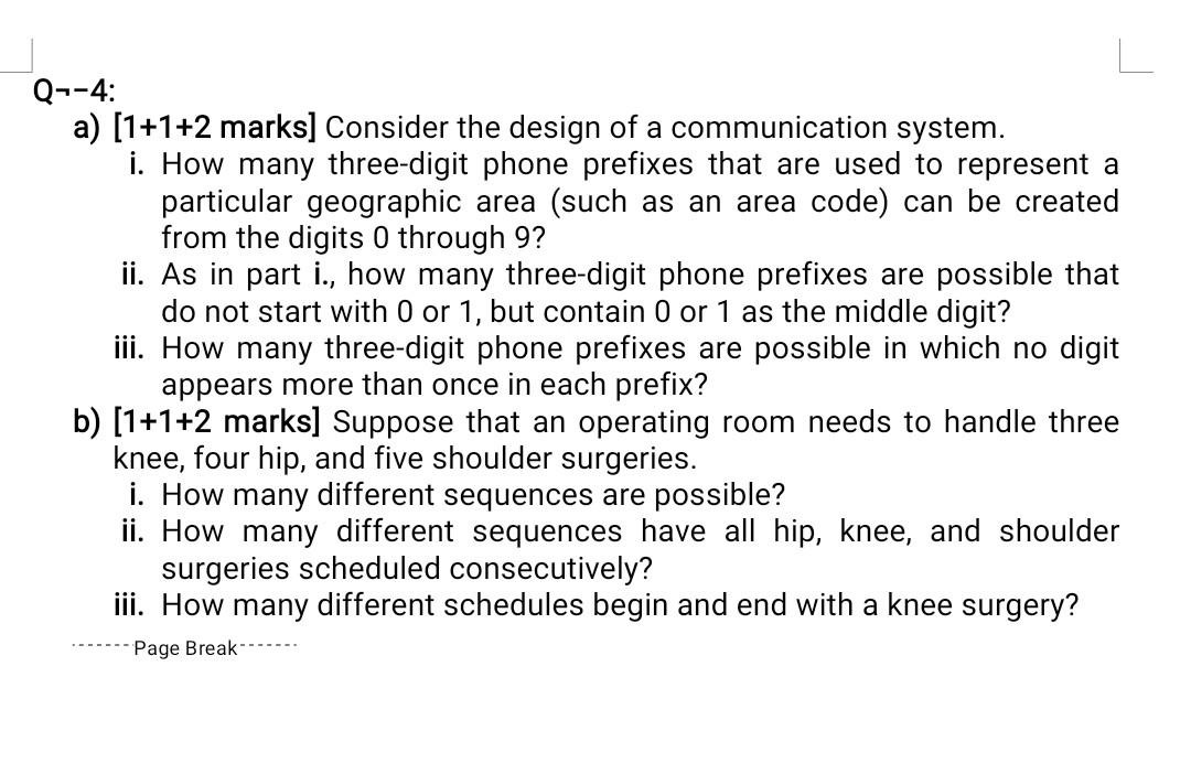 Solved Q--4: a) [1+1+2 marks] Consider the design of a | Chegg.com