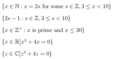 Solved 1) Write the following sets in roster notation:2) | Chegg.com