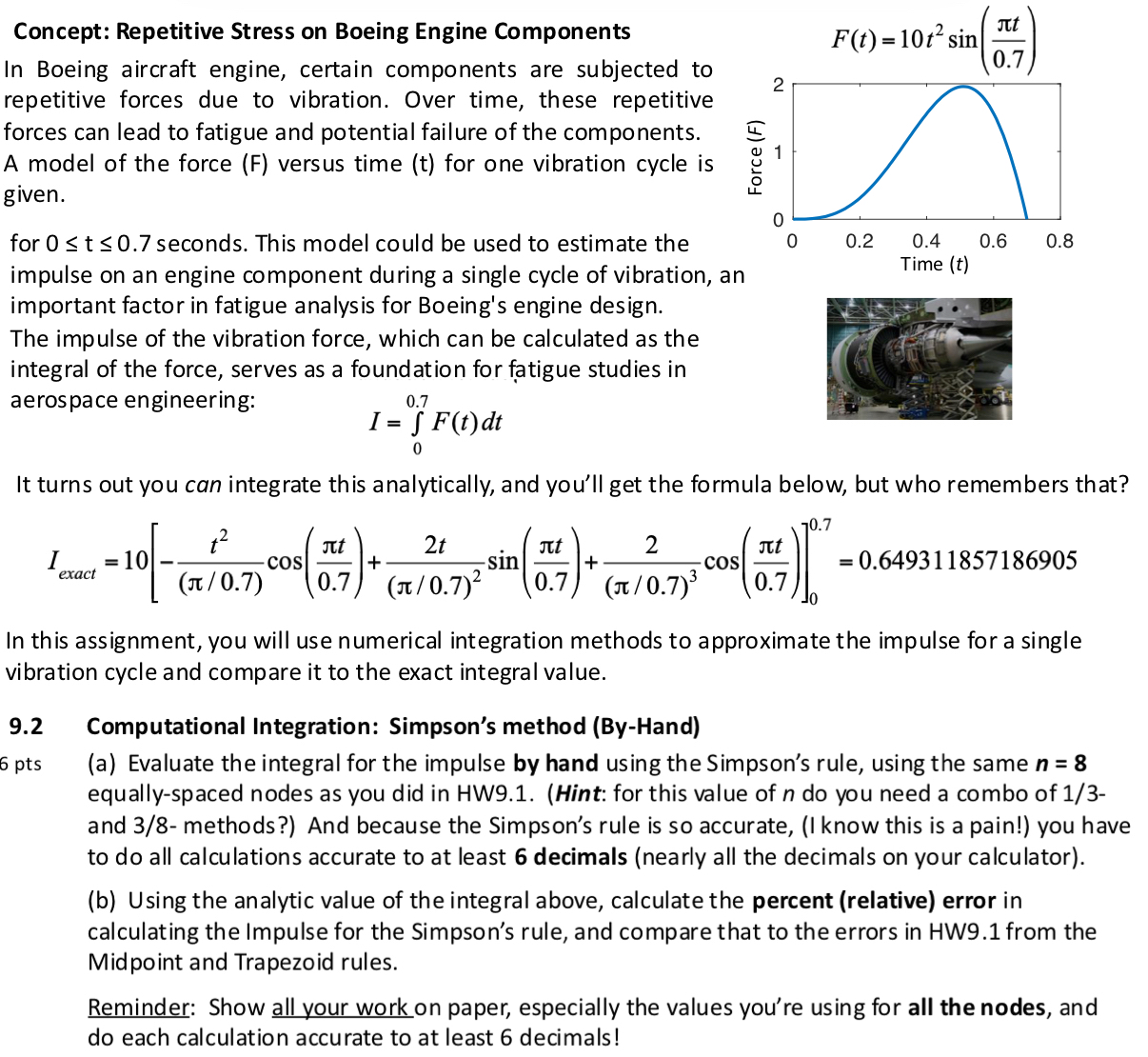 Solved by an EXPERT Concept: Repetitive Stress on Boeing Engine | Chegg.com