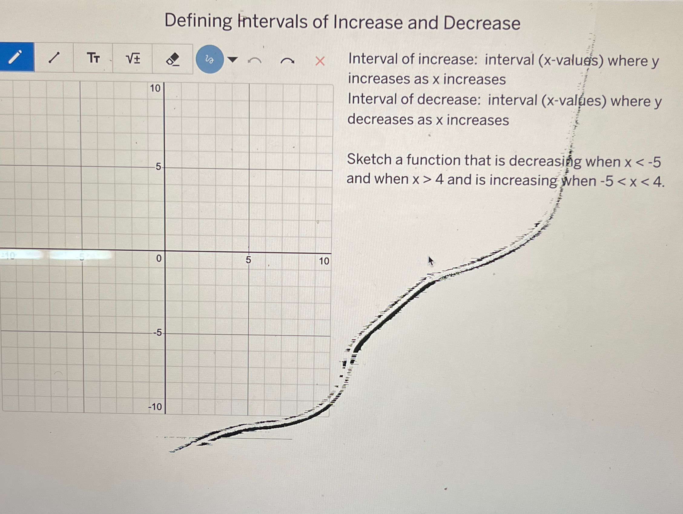 Solved Defining Intervals of Increase and DecreaseInterval | Chegg.com