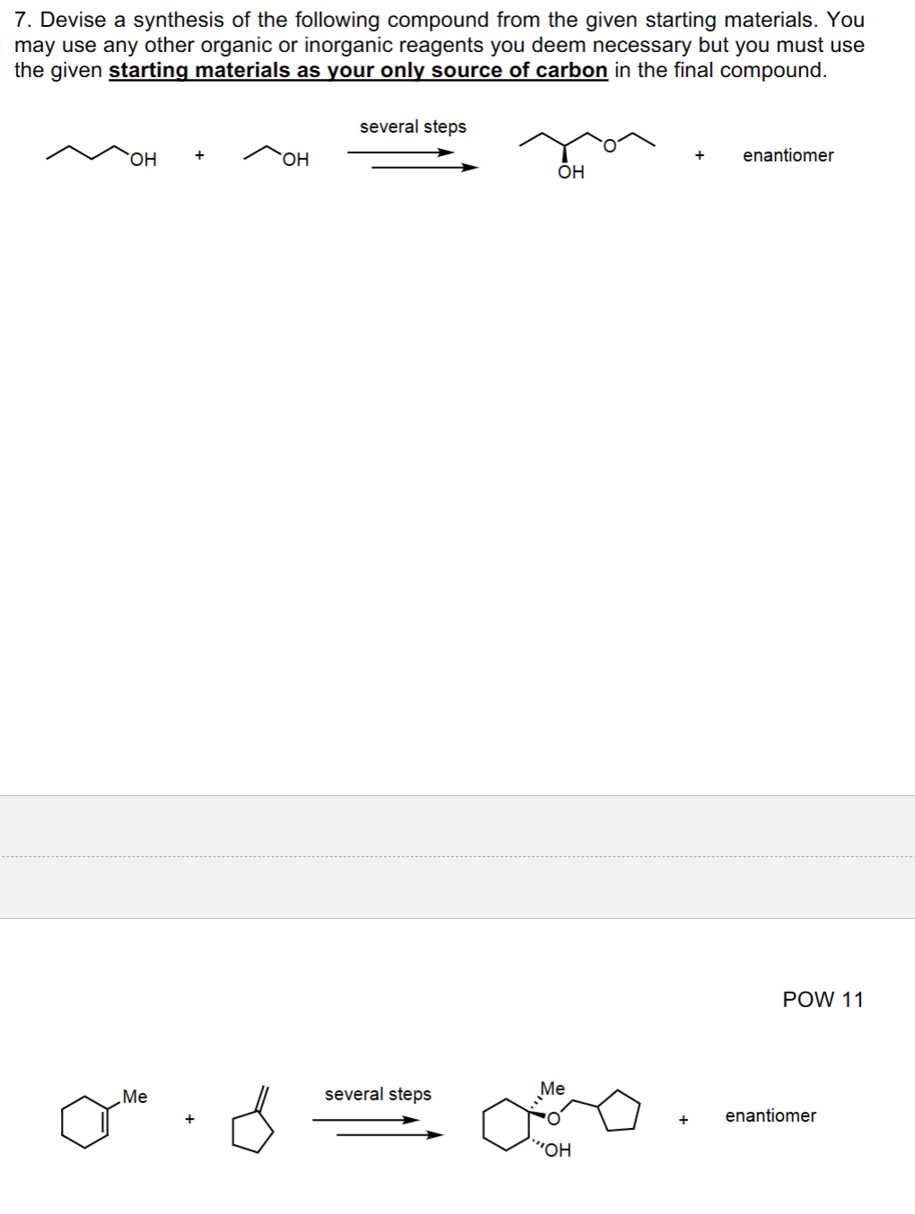 Solved Devise a synthesis of the following compound from the | Chegg.com