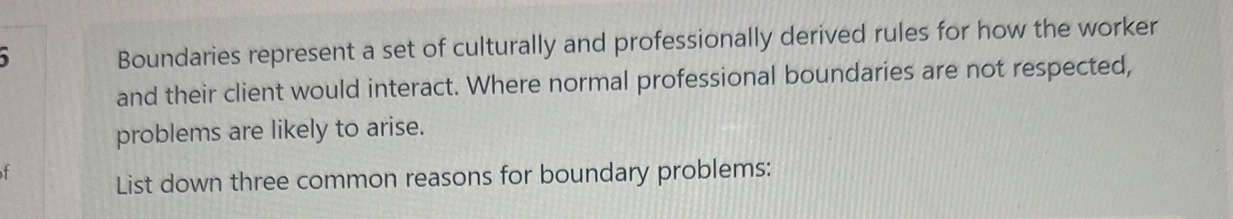 Solved Boundaries represent a set of culturally and | Chegg.com