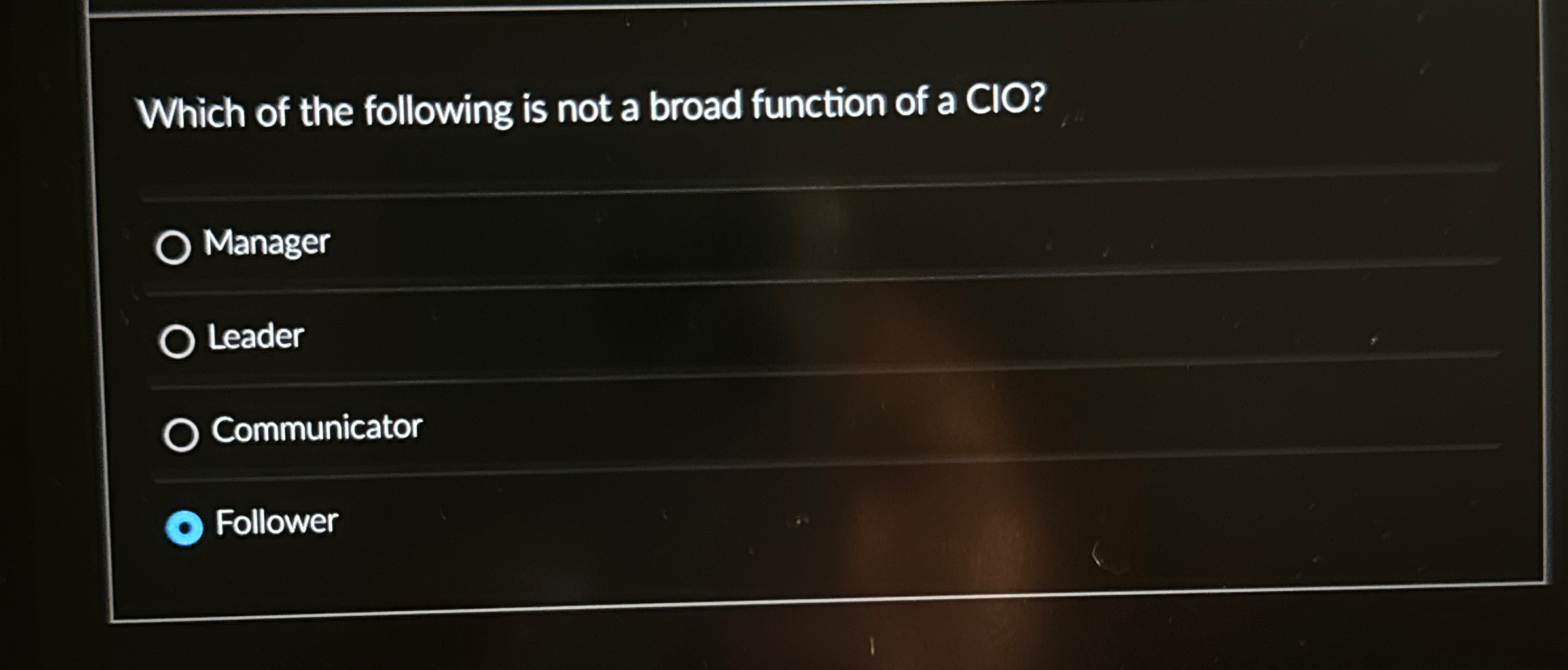 Solved Which of the following is not a broad function of a | Chegg.com