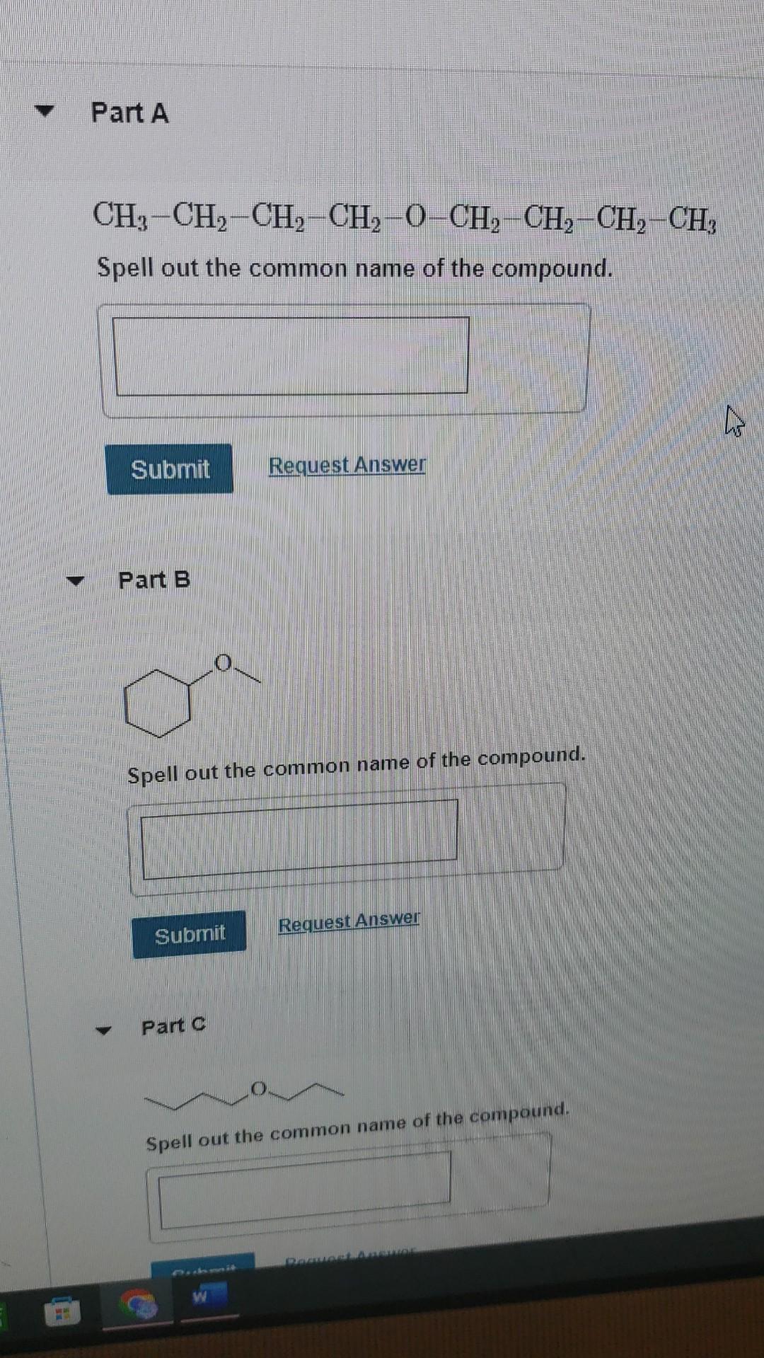 Solved CH3−CH2−CH2−CH2−O−CH2−CH2−CH2 Spell out the common | Chegg.com