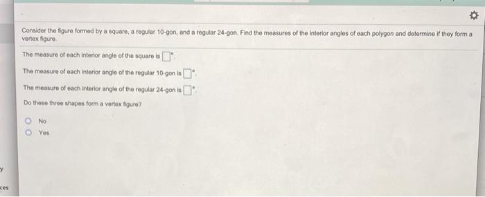 Solved Consider The Figure Formed By A Squaro A Regular