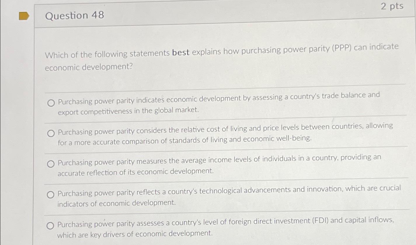 Solved Question 48 ﻿need asap2 ﻿ptsWhich of the following | Chegg.com